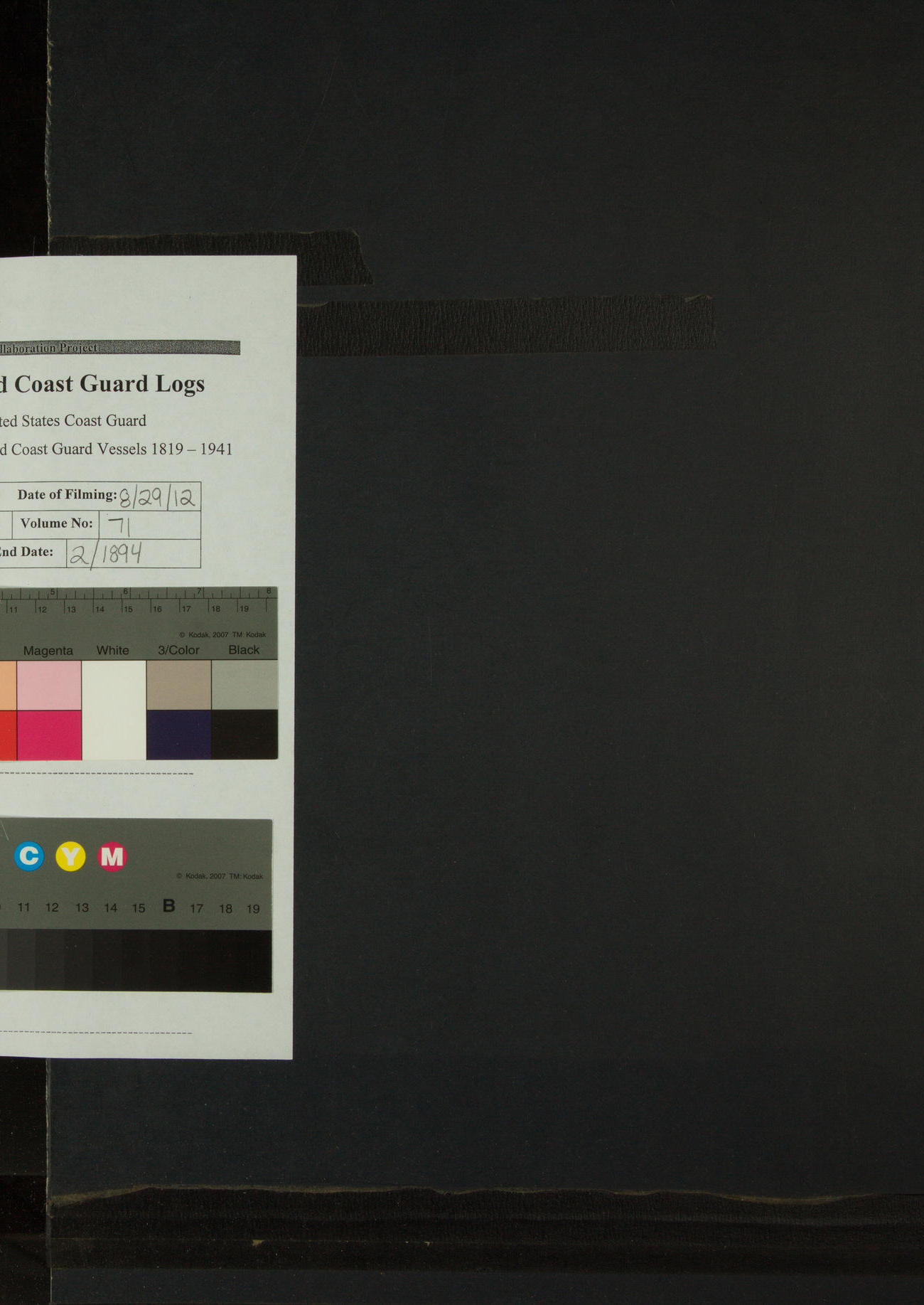 USRC Bear 1892-1893 Log Books